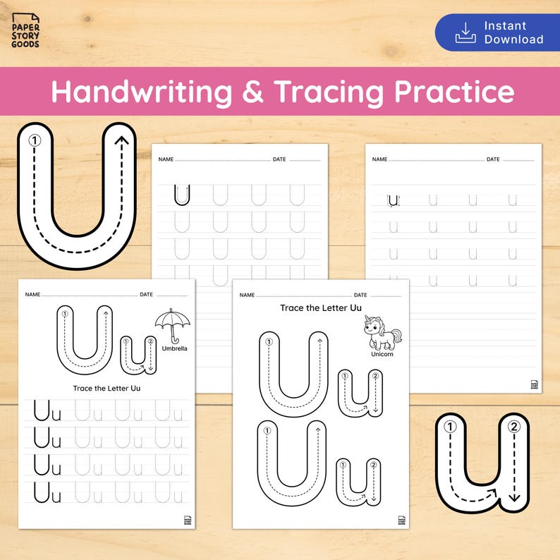 Letter U Activity Pack | 10 No-prep Preschool Worksheets | Tracing ...