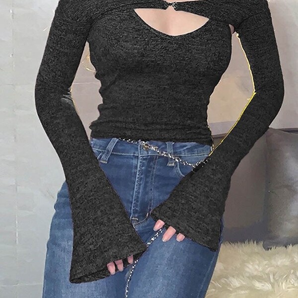 Flared Sleeve Tops - Etsy