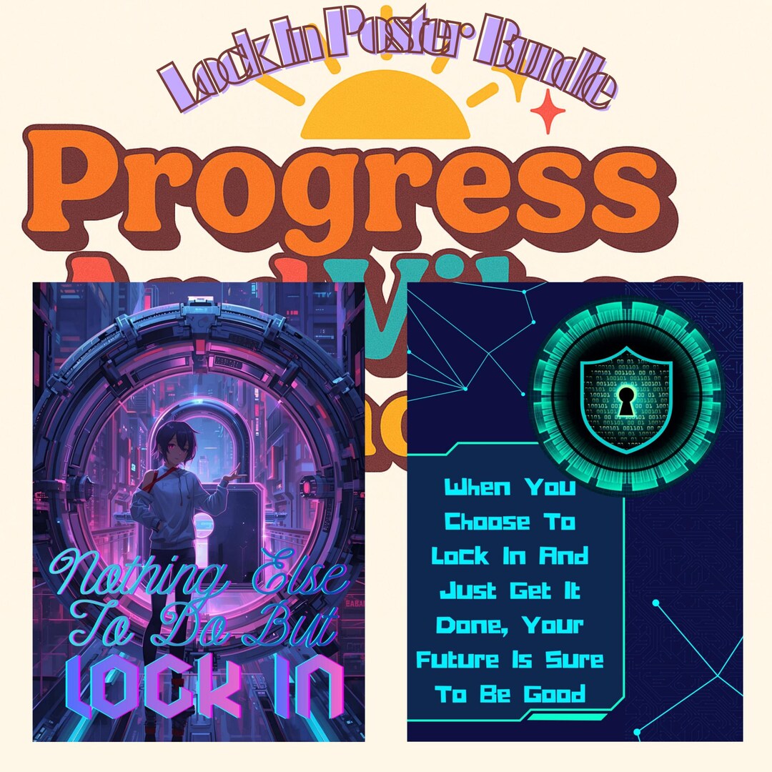 Lock in Poster - Etsy