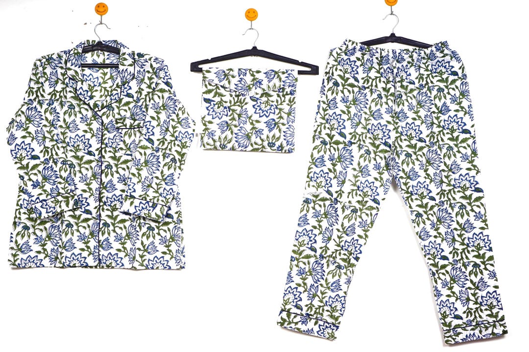 Cotton Nightwear for Women | Hand Block Print Sleepwear - Etsy