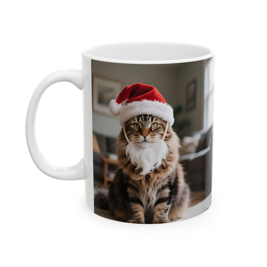 Cozy Living Room Christmas Scene Mug | Holiday Tree and Presents - Etsy