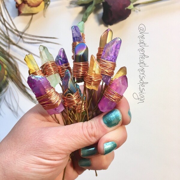 Crystal Bobby Pins - Etsy