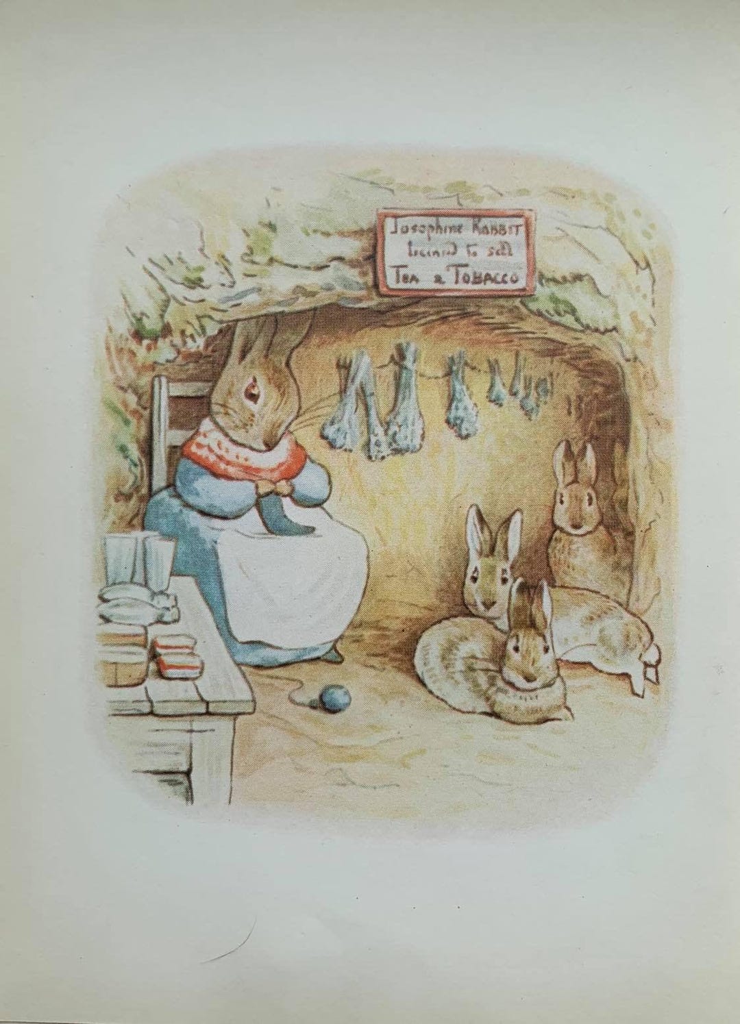 1920's 'flopsy, Mopsy and Cotton Tail' Original Colour Print - Etsy