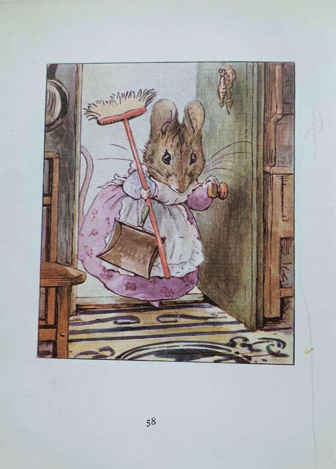 1950's Vintage 'the Tale of Two Bad Mice' 'cleaning up and Paying the ...