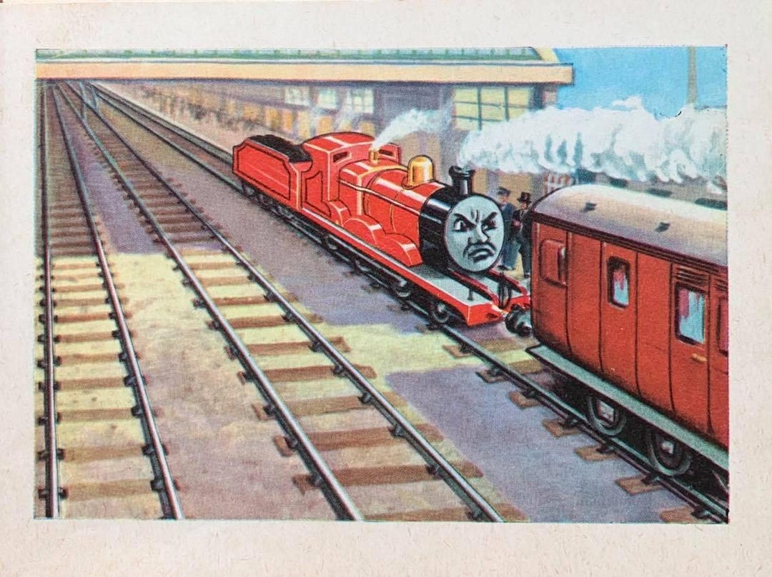 1969 Original Vintage C Reginald Dalby James the Red Engine 'james is ...
