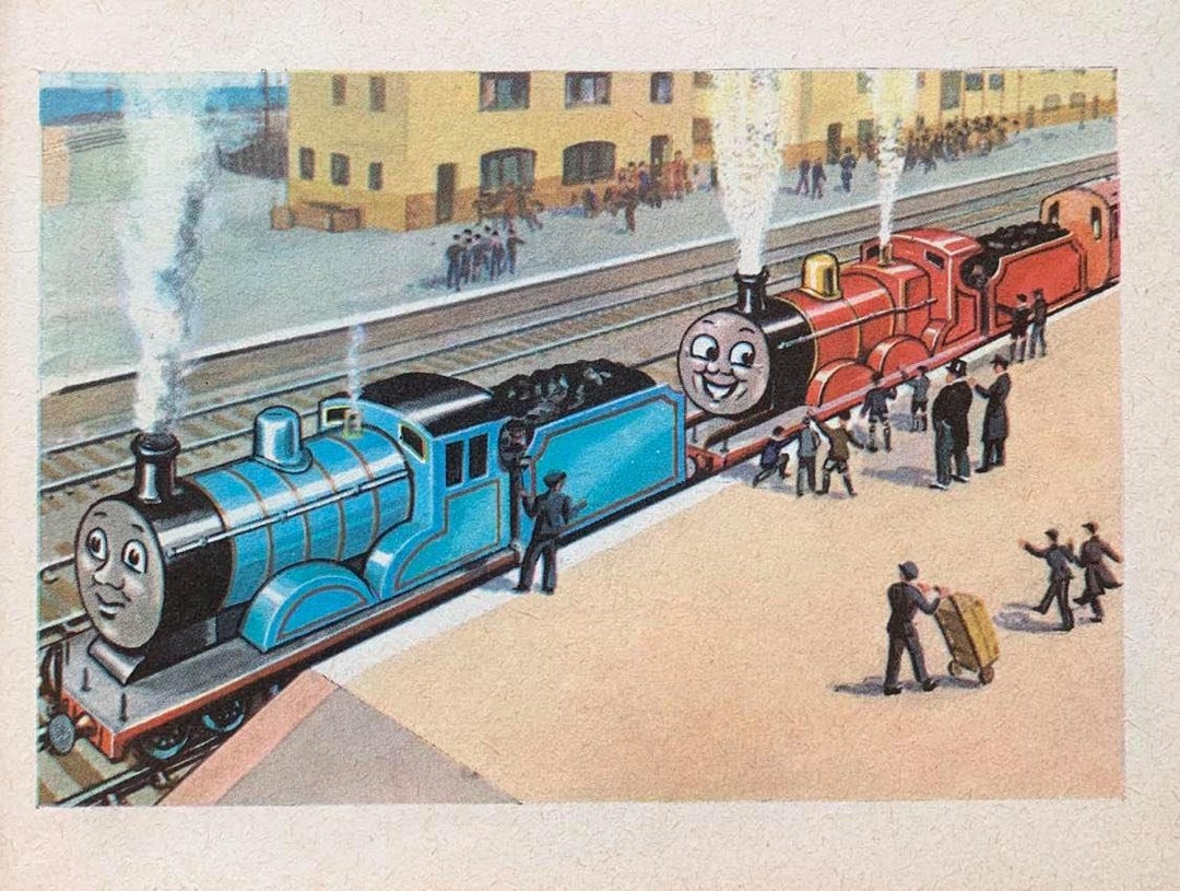 1969 Original Vintage C Reginald Dalby James the Red Engine 'edward and ...