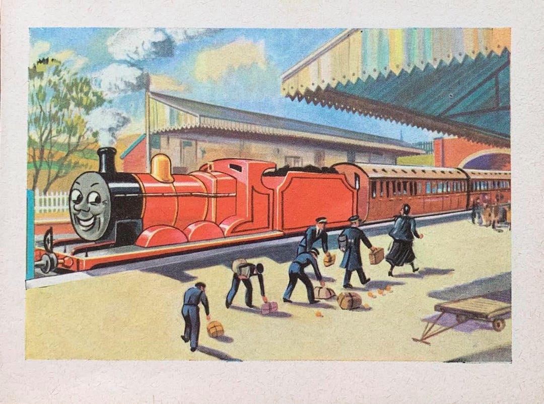 1969 Original Vintage C Reginald Dalby James the Red Engine 'james ...