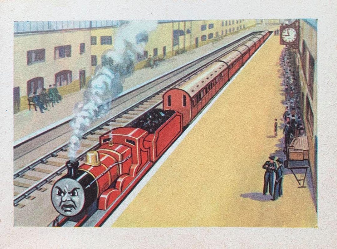 1969 Original Vintage C Reginald Dalby James the Red Engine 'james is ...