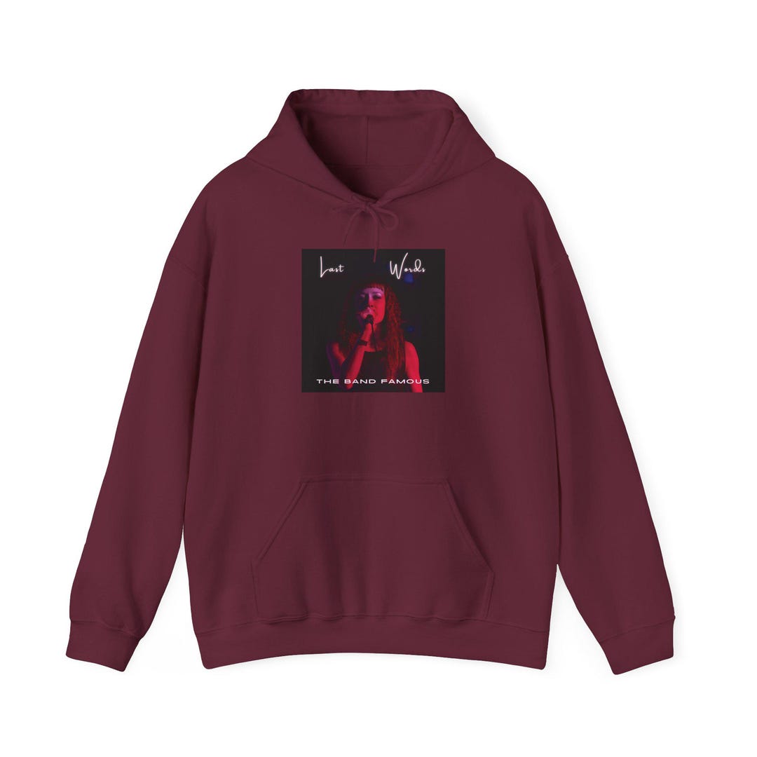 The Band Famous Last Words - Edgy Graphic Hooded Sweatshirt, Cozy ...