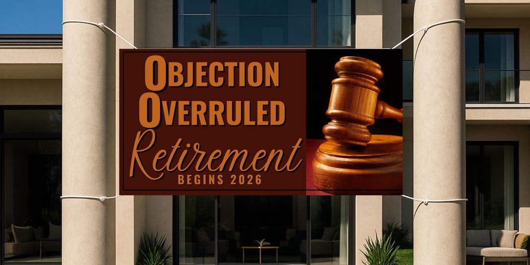 Lawyer Retirement Banner, Judge Retirement Backdrop, Attorney Farewell ...