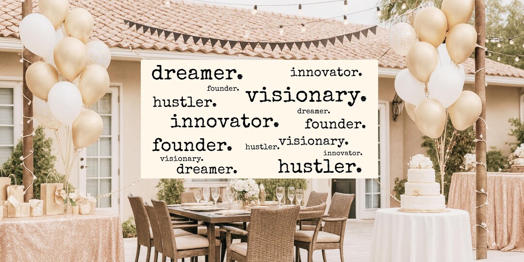 Women in Business Event Banner, Entrepreneur Vinyl Backdrop Sign, Grand ...