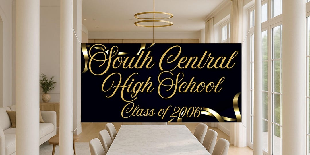 High School Reunion Banner Class Of, High School Sign, College Reunion ...