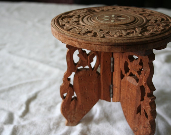 Hand-carved Indian Table - Etsy