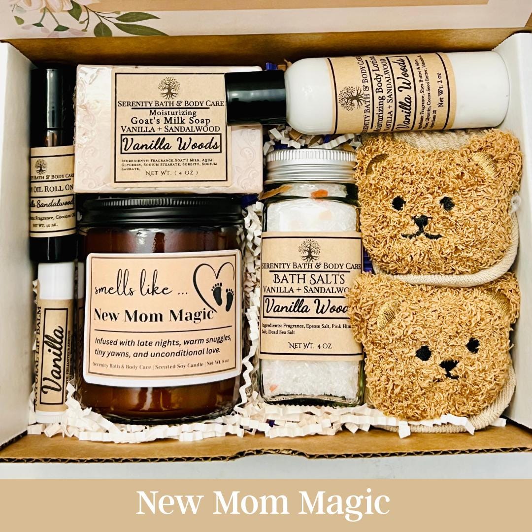 New Mom Self Care Gift Box, Postpartum Care Package, New Mom Spa Gift ...