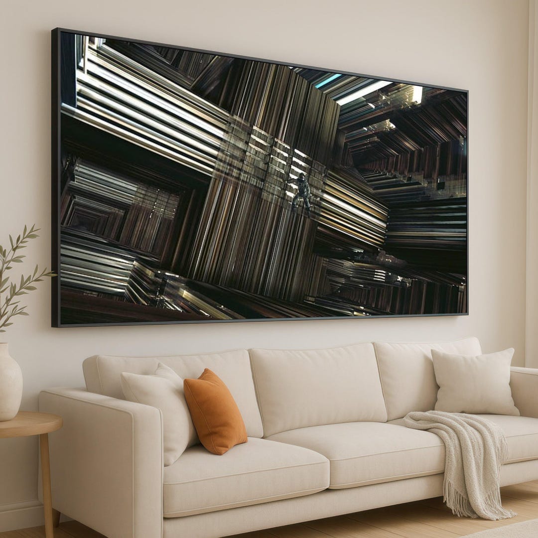 Interstellar Space Journey Canvas, Futuristic Astronaut Wall Art, Sci ...