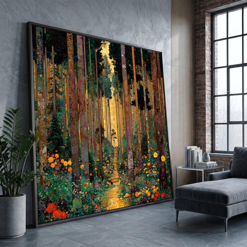 Trees and Path Canvas Art - Etsy
