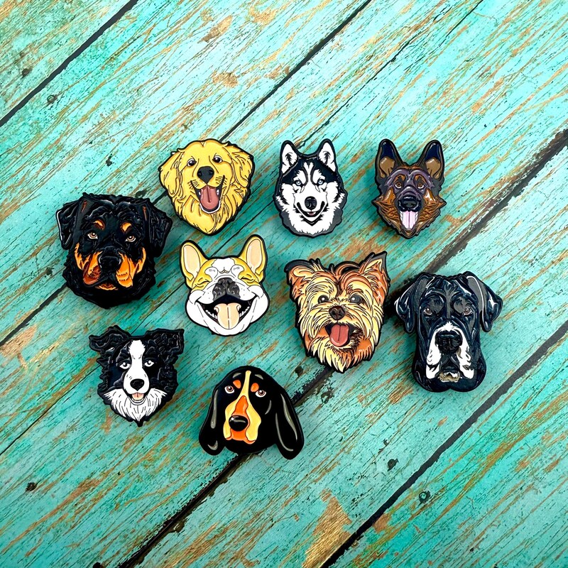 Dog Lover Enamel Pin - Etsy
