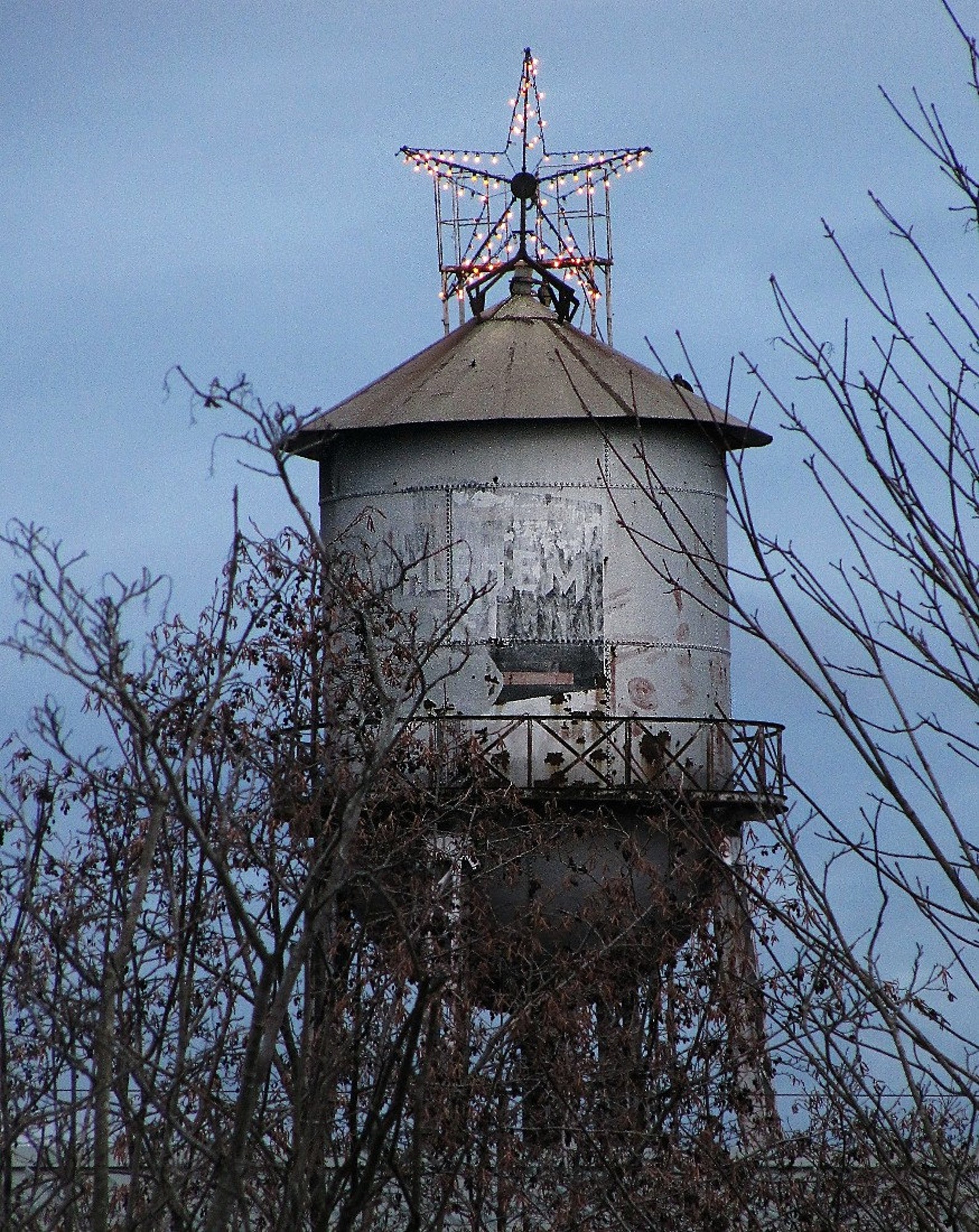 Water Tower Photo, Christmas Water Tower, Wintry Scene, West Seattle ...