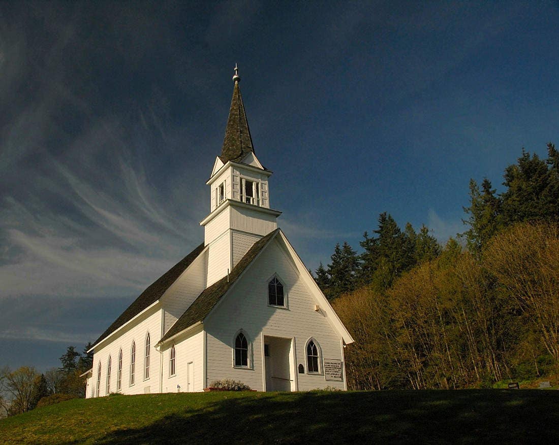 Little White Country Church From the Late 1800's Photo, North of ...