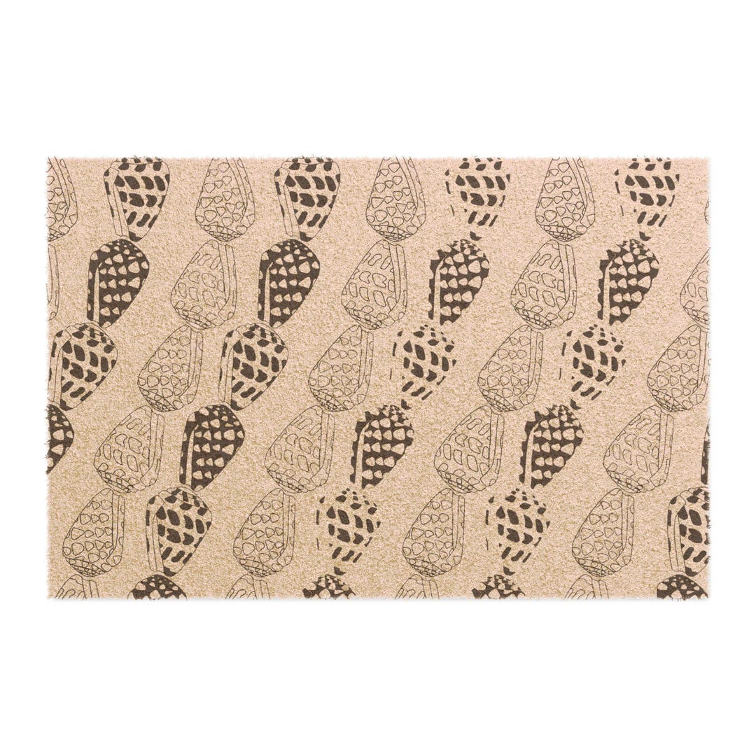 Hebrew Cone Shell Doormat | Coastal Beach House Decor | Ocean-inspired ...