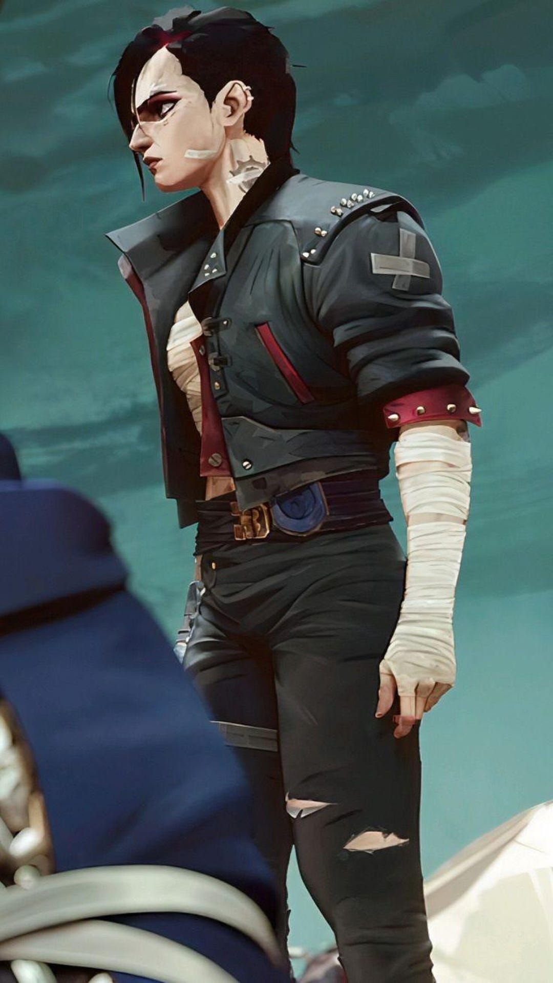 Arcane Vi Pit Fighter Leather Jacket – League of Legends Inspired ...