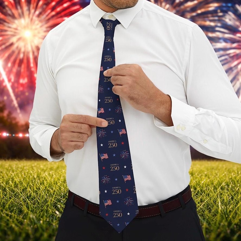 American Flag Necktie - Etsy