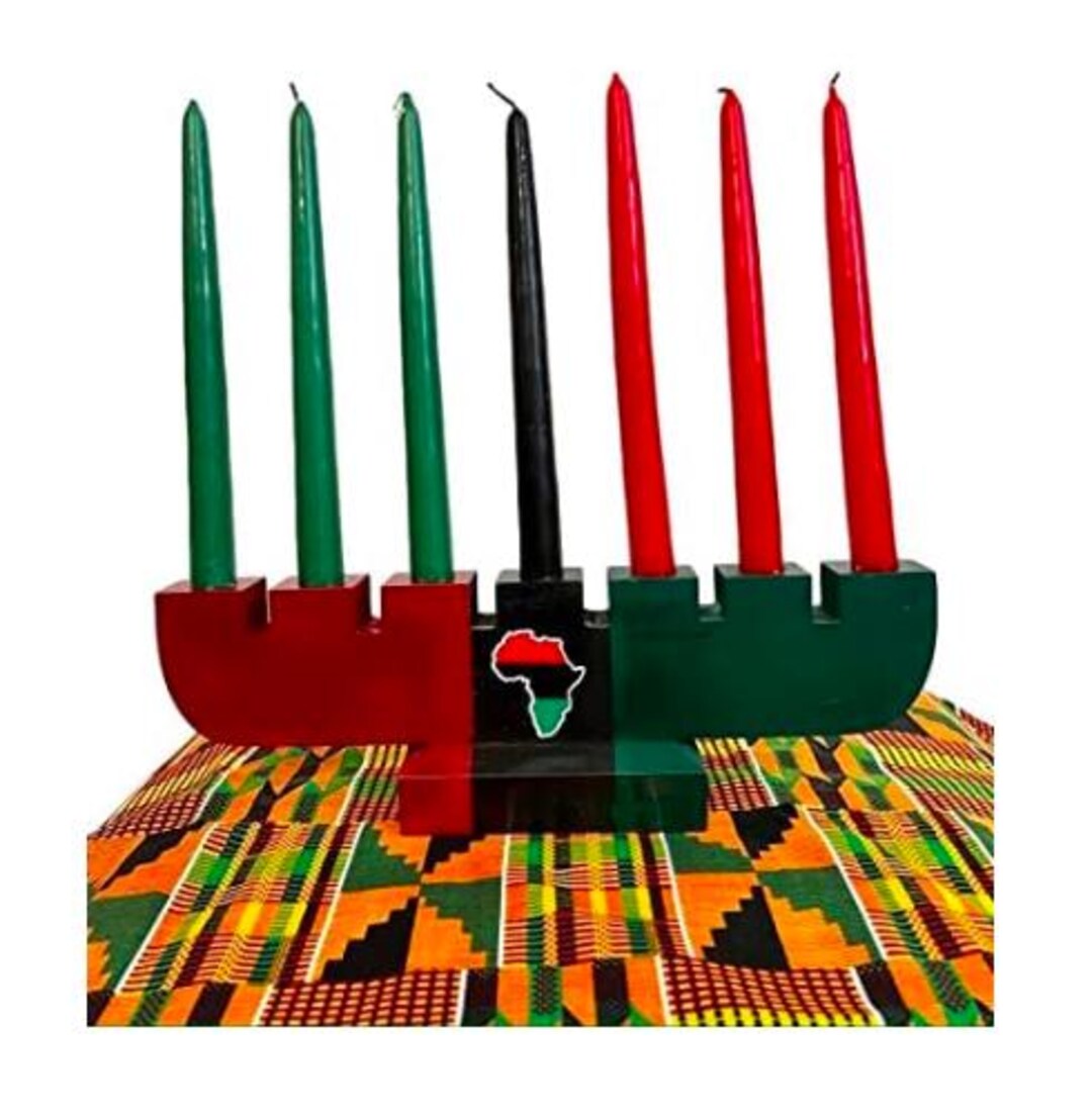 Color of Africa Kwanzaa Kinara and Kinara Candle Set - Etsy