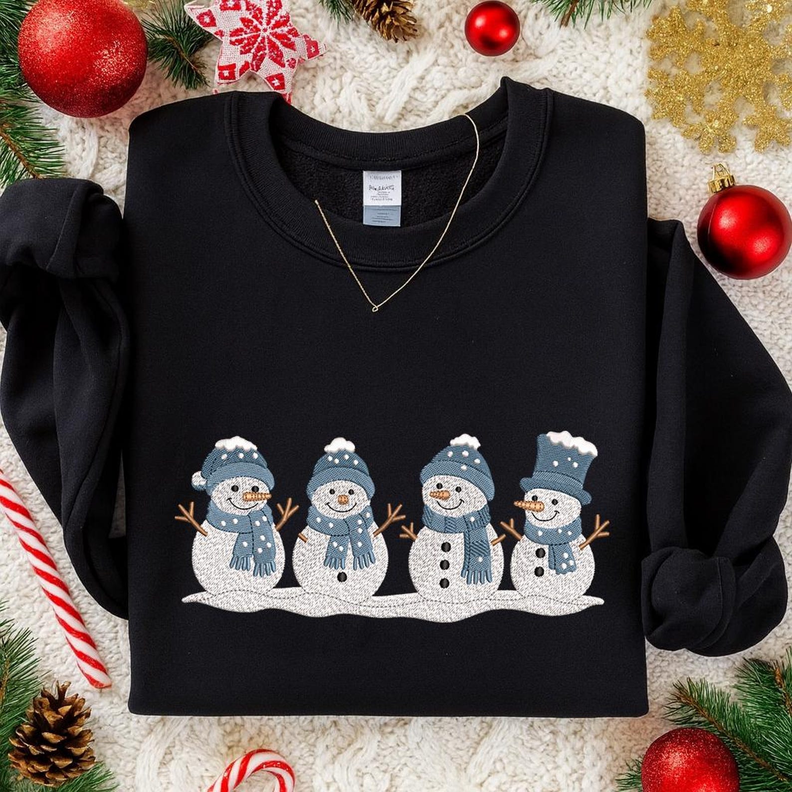 Snowman Family Embroidery Design | Winter Snowman Group Machine ...