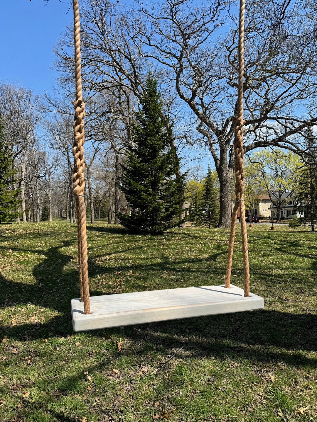 Boho Bench Style Swing | Vintage Tree Swing | White Swing | Distressed Swing - Etsy