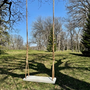 Boho Bench Style Swing | Vintage Tree Swing | White Swing | Distressed Swing - Etsy