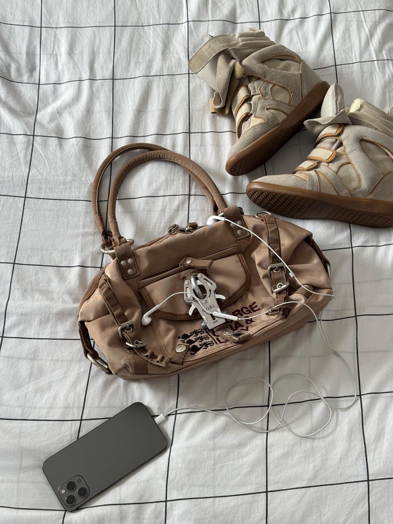Vintage George Gina & Lucy Y2k Handbag Emo Ggl Shoulder Bag Gothic ...
