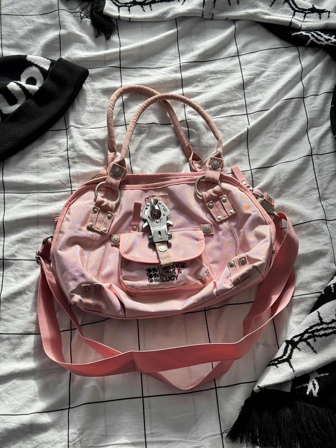 Vintage George Gina & Lucy Y2k Handbag Emo Ggl Shoulder Bag Gothic ...