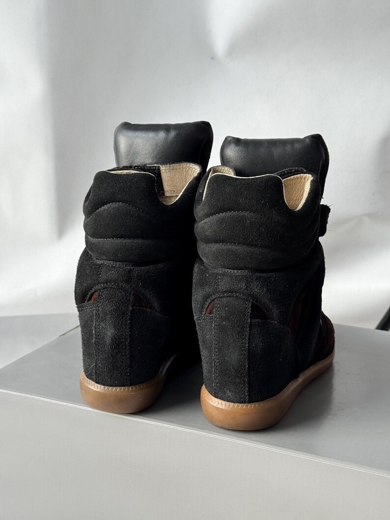 Isabel Marant Bekett Platform sneakers schoenen Leopard Suede Hype ...