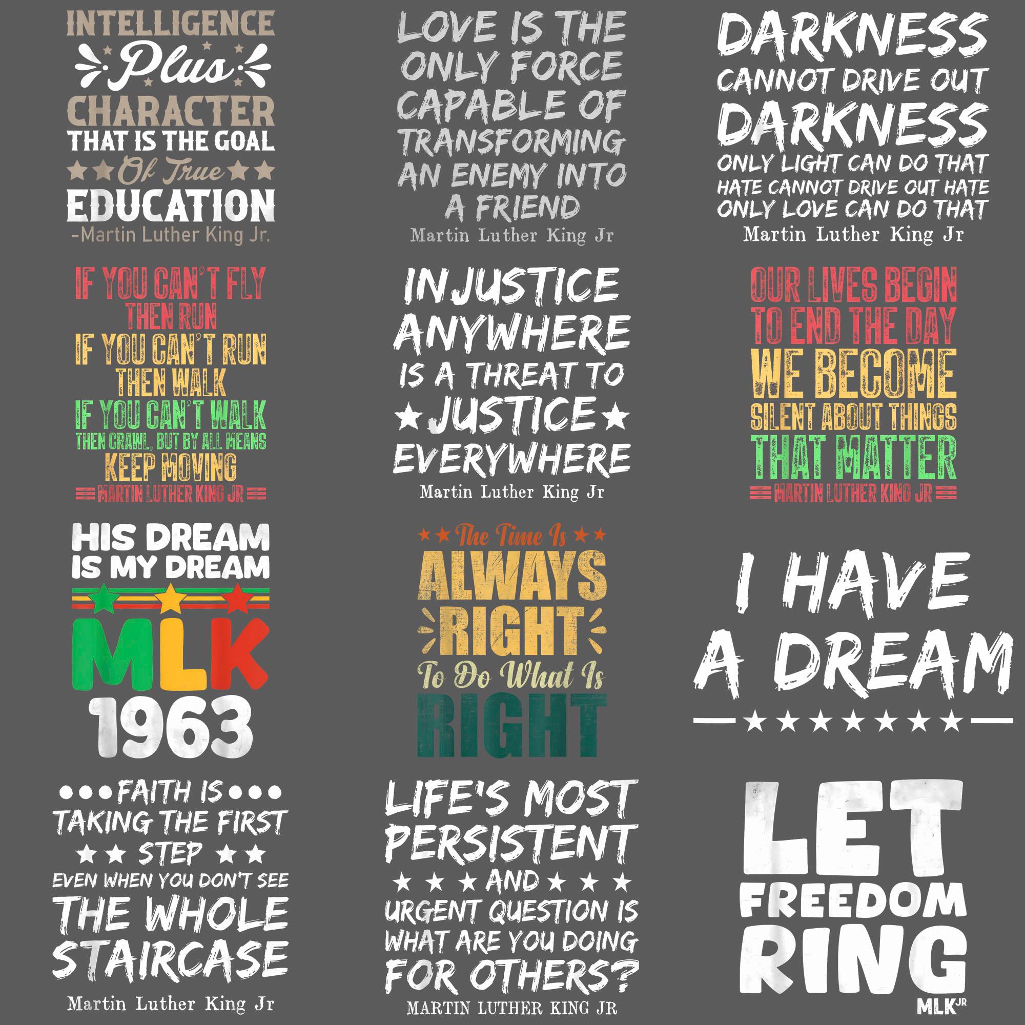 MLK Day PNG – I Have a Dream Black History Month BLM Retro Clipart ...