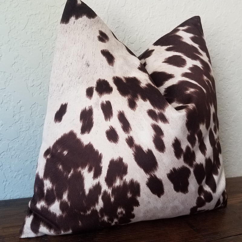 Cowhide Pillow - Etsy