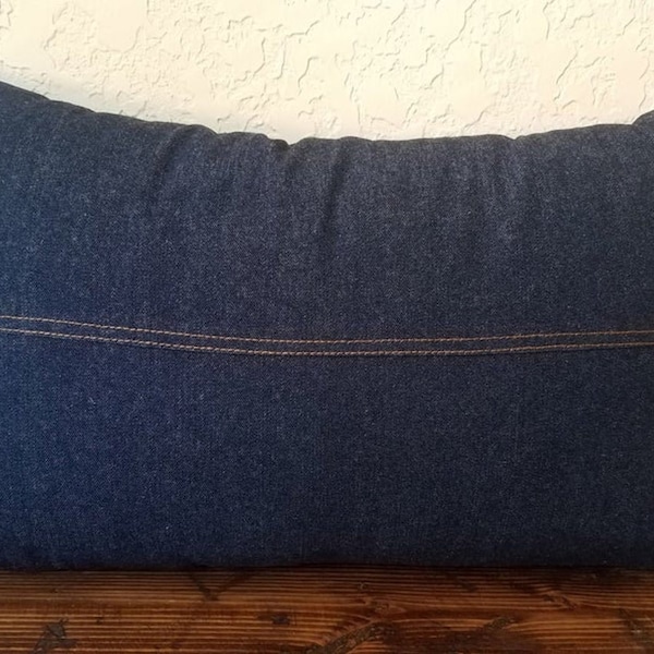 Denim Pillow - Etsy