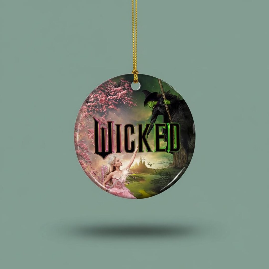 Wicked Ceramic Ornament, Broadway Musical Christmas Gift for Fans ...
