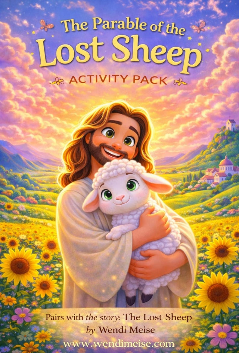 The Lost Sheep Activity Pack & Bible Lesson | Printable Bible Busy Book ...