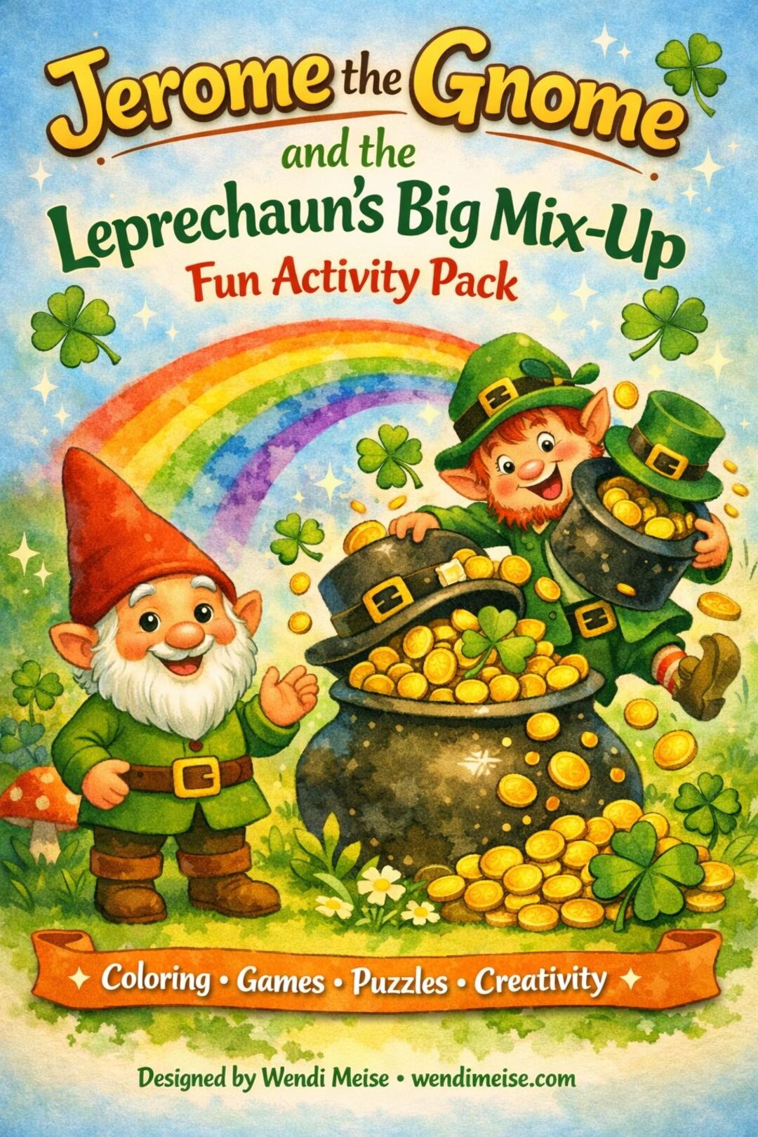 Printable Kids Activity Pack – St. Patrick’s Day Gnome Activities ...