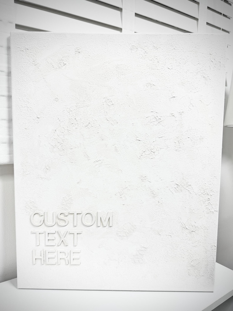 Custom Quote Textured Canvas 3D Word Art - Etsy UK