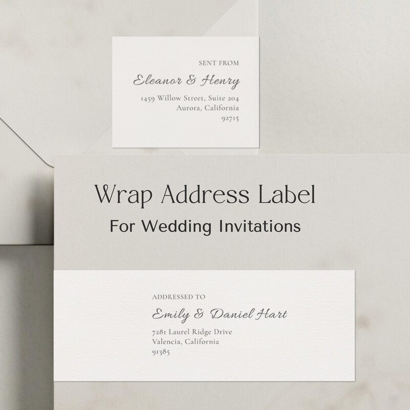 Wrap Around Labels - Etsy