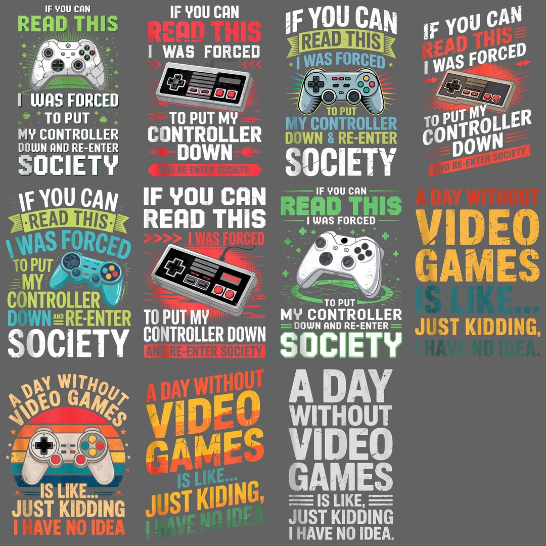 Funny Quote Gaming PNG, Gamer Video Games Controller Clipart, Retro ...