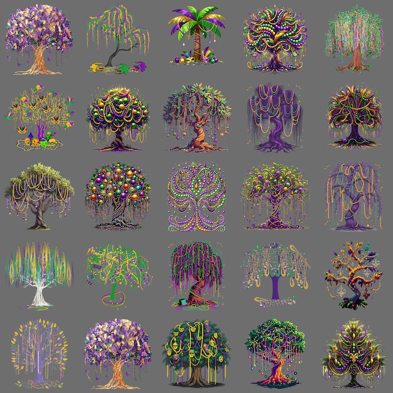 Mardi Gras Flag Garden - Etsy