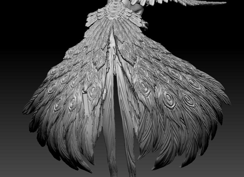 Phoenix Statue STL File, Mythical Bird 3D Print Model (digital Download ...