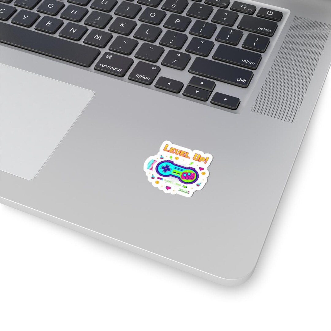 Level Up, Pixel Gamepad Sticker | Retro Gaming, Streamer Merch - Etsy