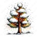 Winter Pine Tree Clipart Set | Snowy Woodland Trees | Christmas ...
