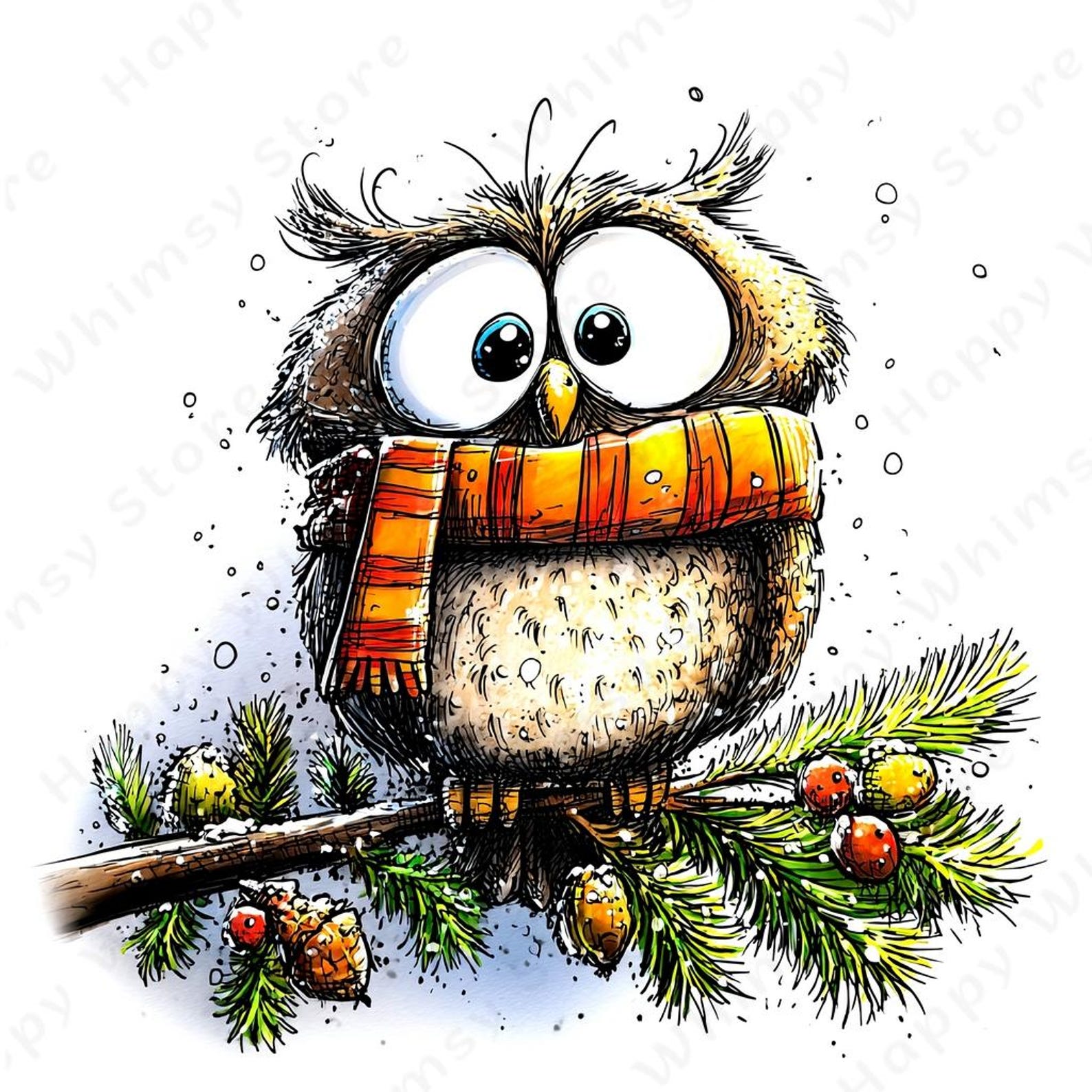 Winter Woodland Animals Clipart | Forest Animals in Snow 21 JPG Set ...