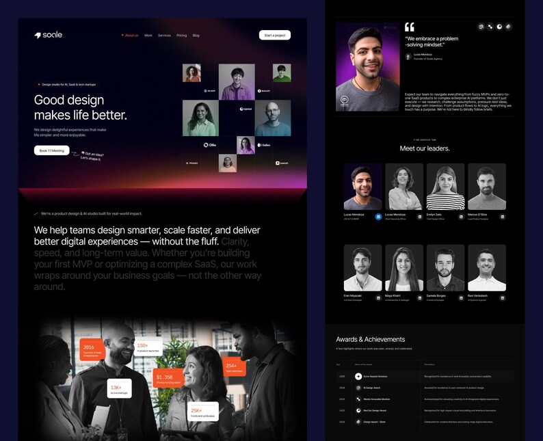 Soale - Portfolio & Agency Webflow Template Live Demo: Soale.webflow.io ...