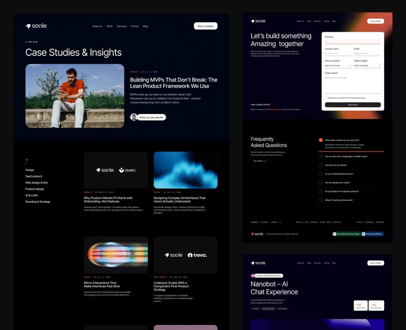 Soale - Portfolio & Agency Webflow Template Live Demo: Soale.webflow.io ...
