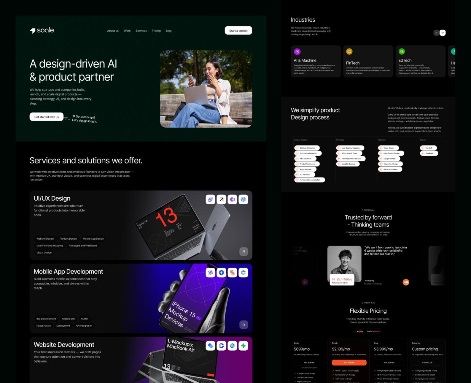 Soale - Portfolio & Agency Webflow Template Live Demo: Soale.webflow.io ...